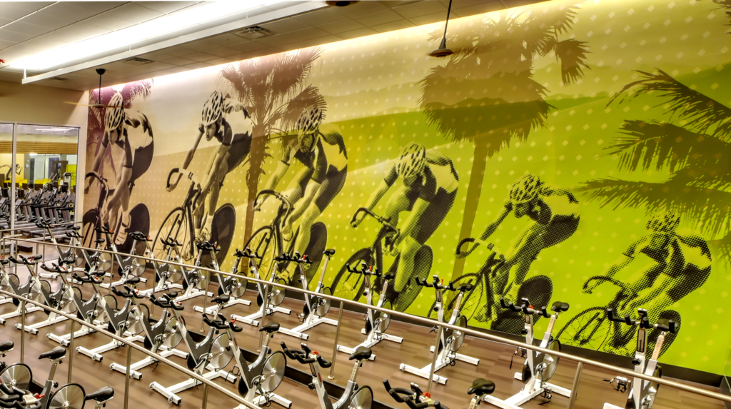 CITY SPORTS SPINNING ROOM MURAL - Simpkin Design